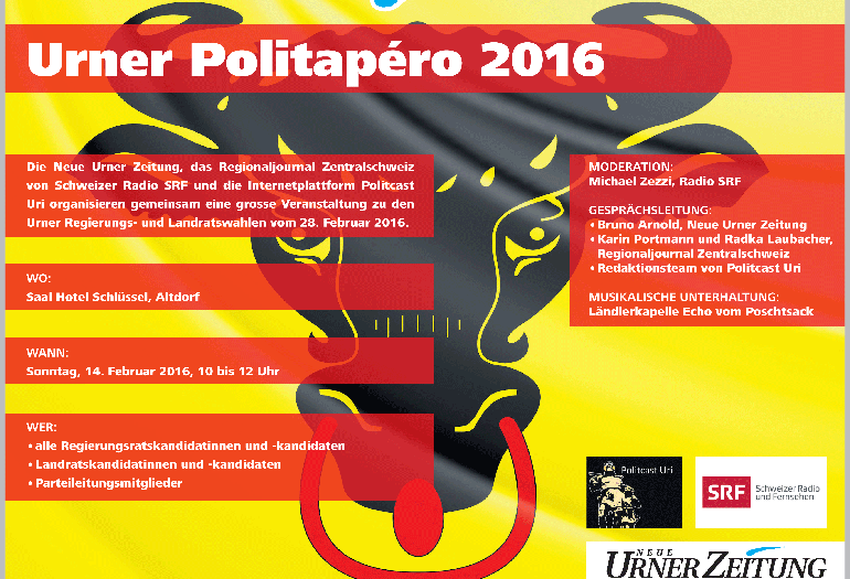 Urner Polit-Apéro 2016 - Agenda | SRG Deutschschweiz