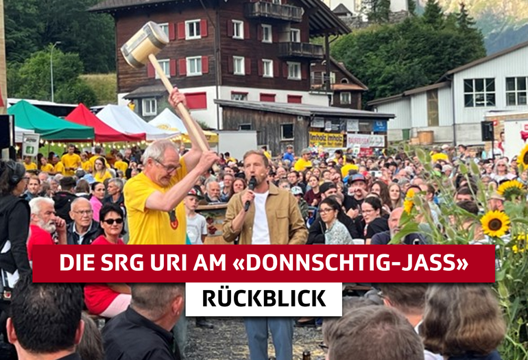 Ein rundum gelungener Abend: Die SRG Uri zu Gast beim «Donnschtig-Jass» in Unterschächen ...